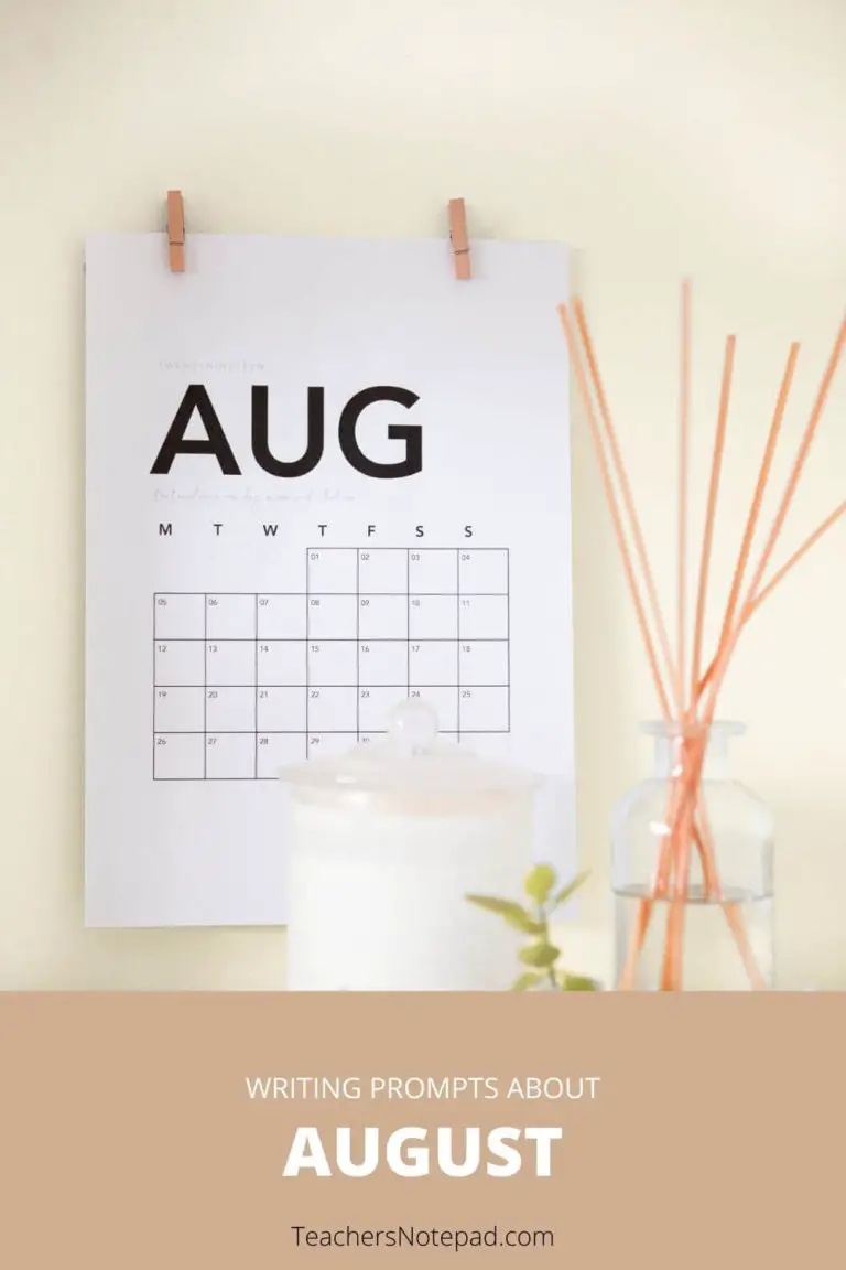 31 Writing Prompts about August – Teacher's Notepad