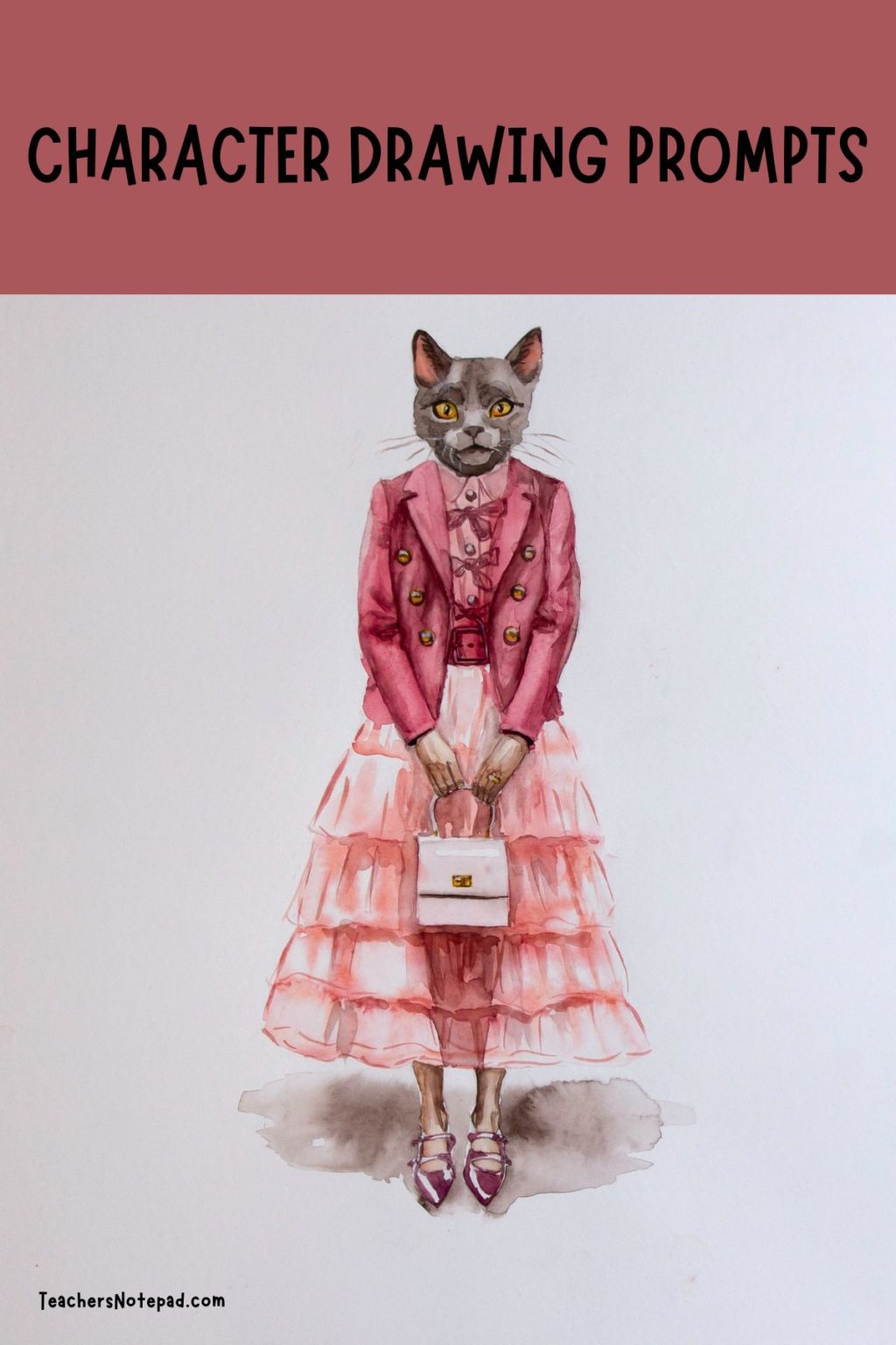 44 Character Drawing Prompts – Teacher's Notepad