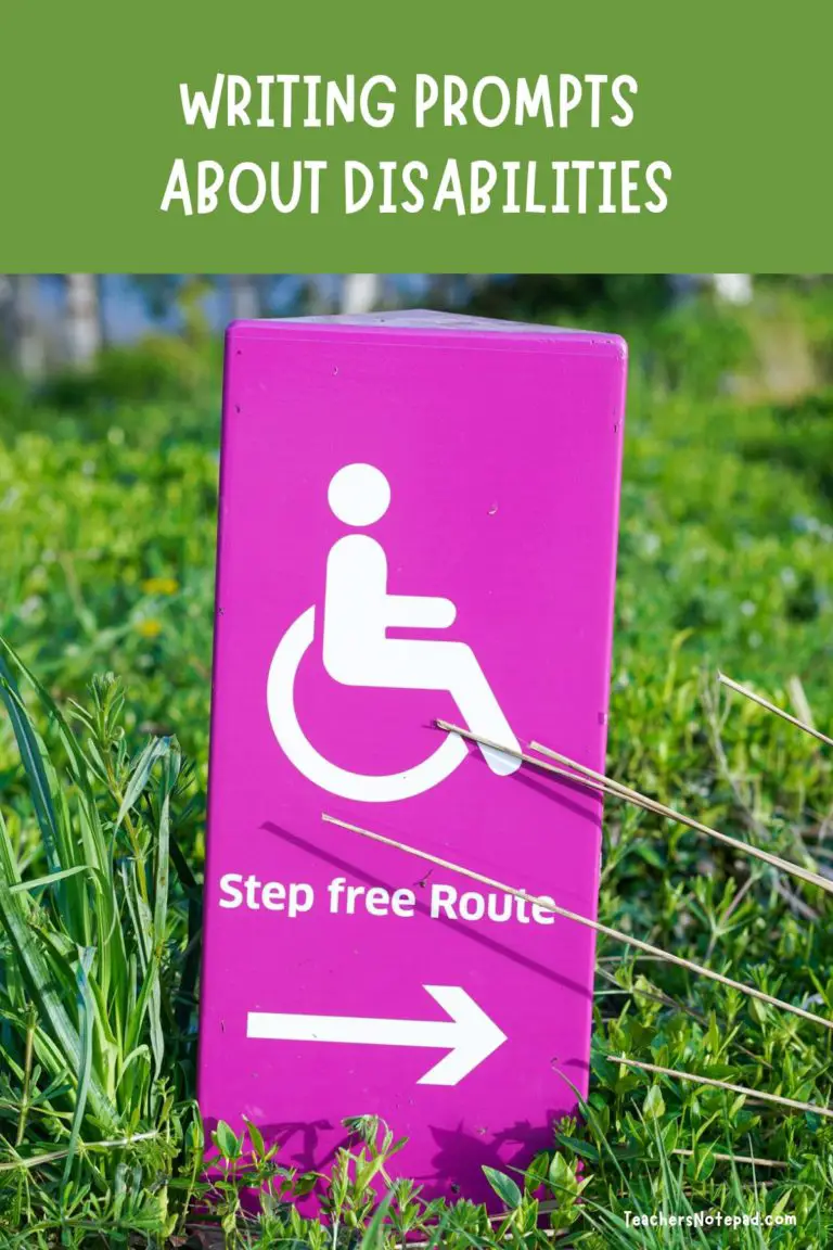37 Writing Prompts About Disabilities – Teacher's Notepad