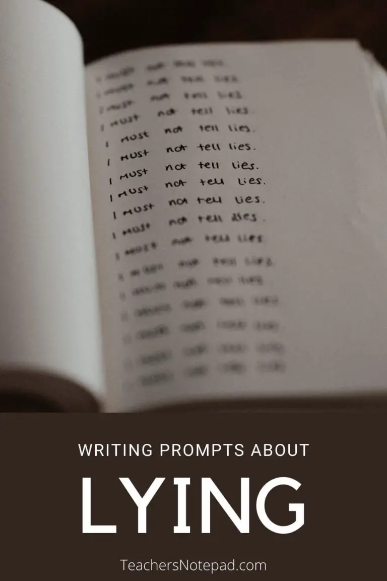 33 Writing Prompts about Lying – Teacher's Notepad