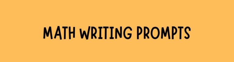 45 Math Writing Prompts – Teacher's Notepad