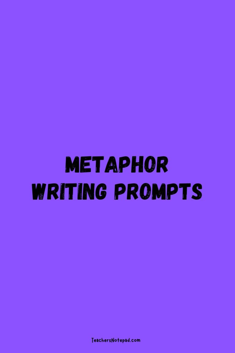 42 Metaphor Writing Prompts – Teacher's Notepad