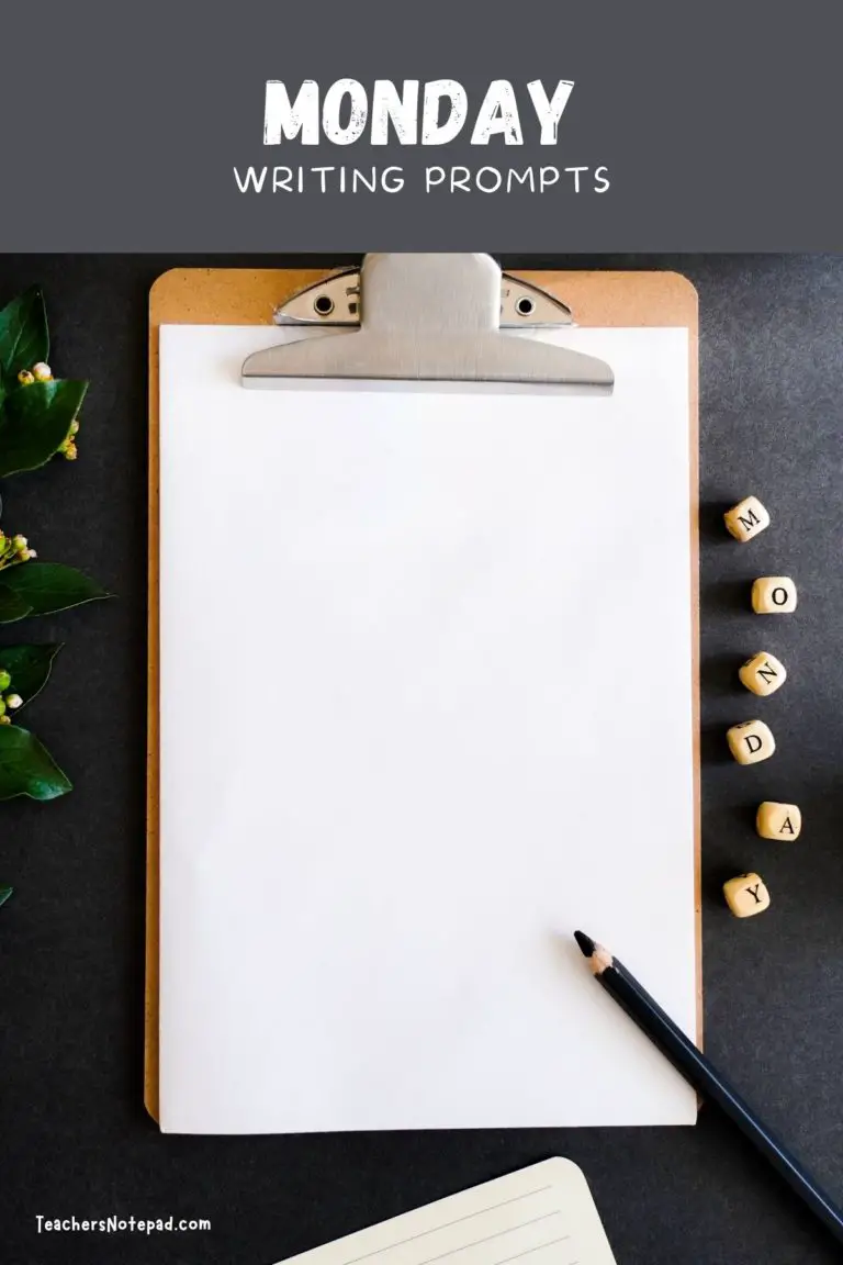 35 Writing Prompts About Monday – Teacher's Notepad