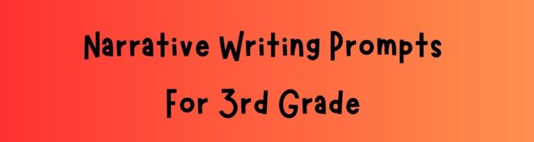 55 Narrative Writing Prompts For 3rd Grade – Teacher's Notepad