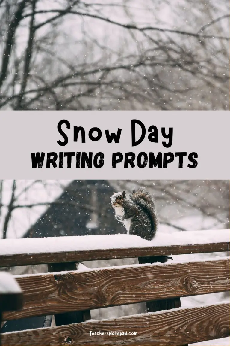 38 Snow Day Writing Prompts – Teacher's Notepad