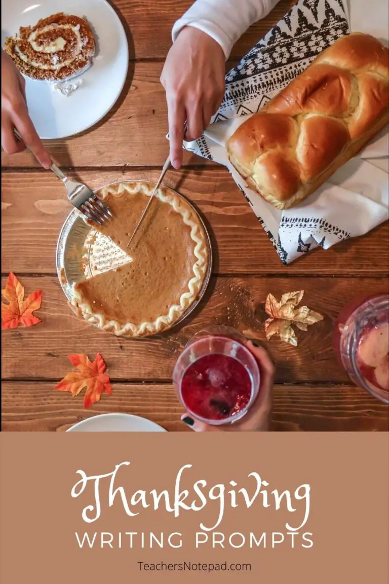 30 Thanksgiving Writing Prompts – Teacher's Notepad