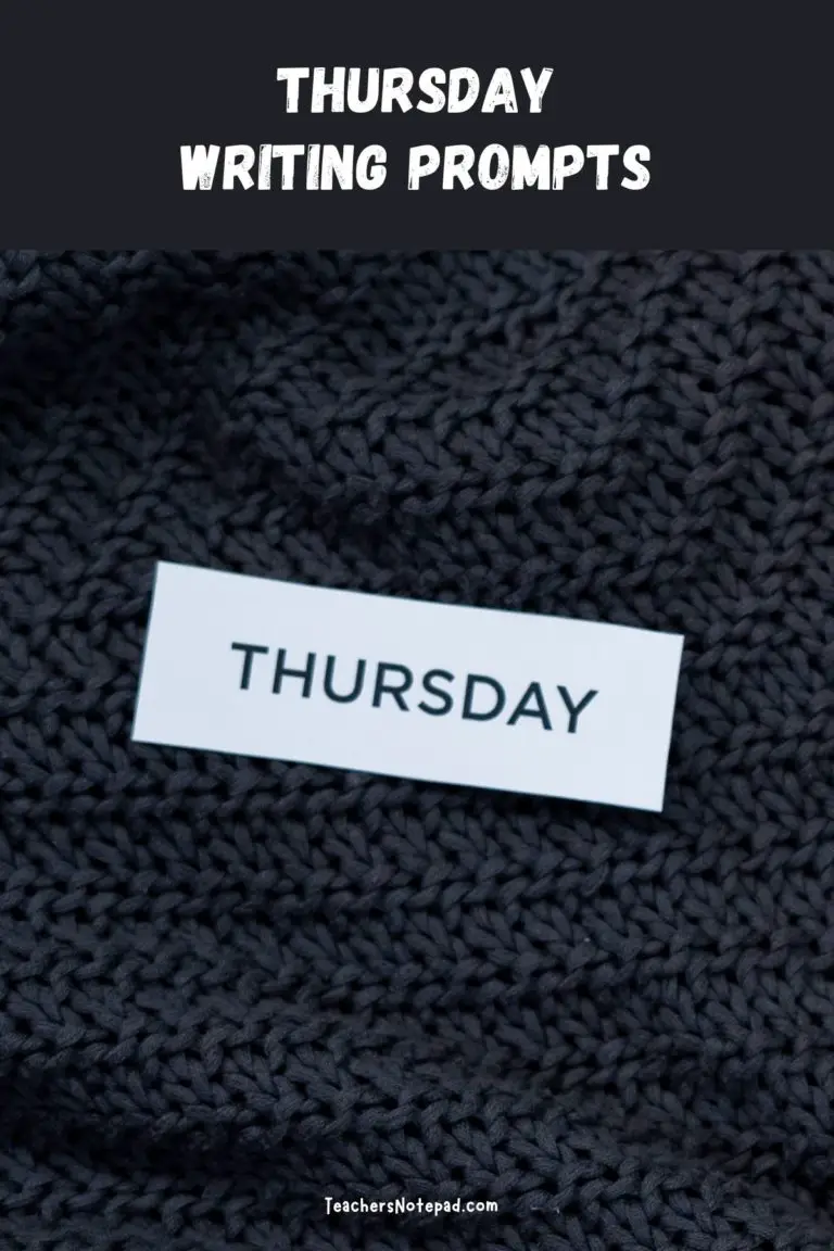 41 Writing Prompts About Thursday – Teacher's Notepad